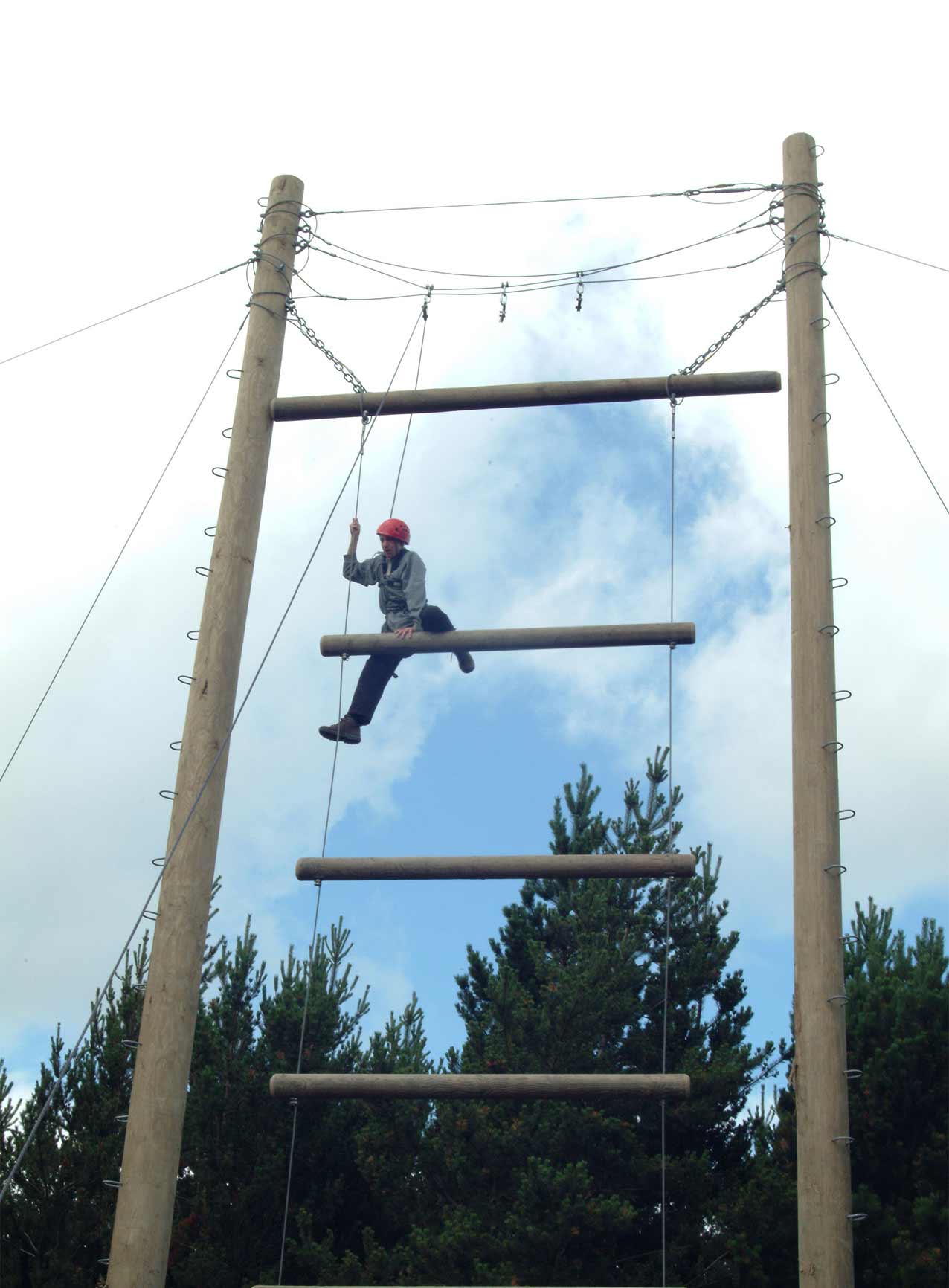 Challenge yourself on the high ropes course - Delphi Resort